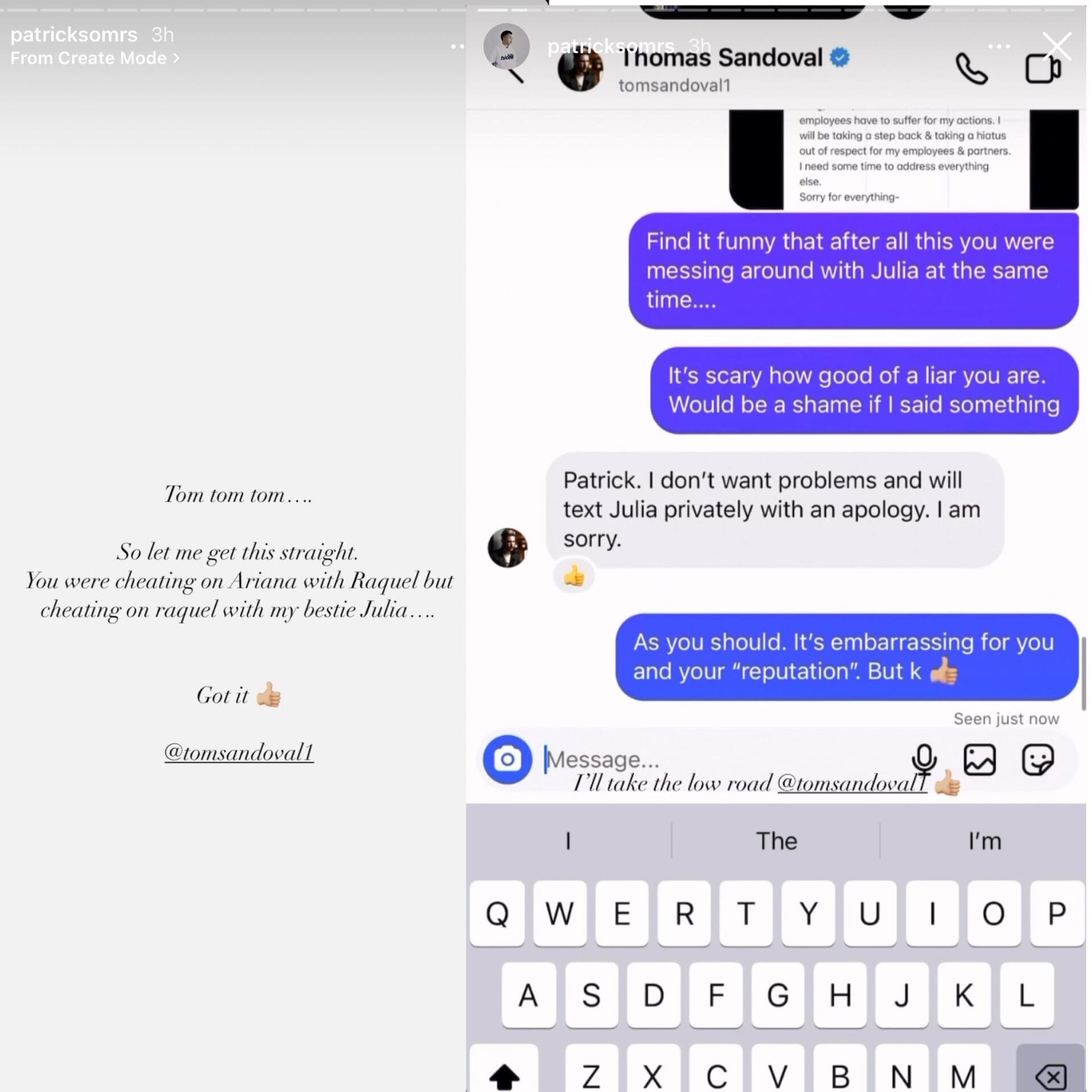 Tom Sandoval: Raquel Leviss Affair and Cheating Allegations